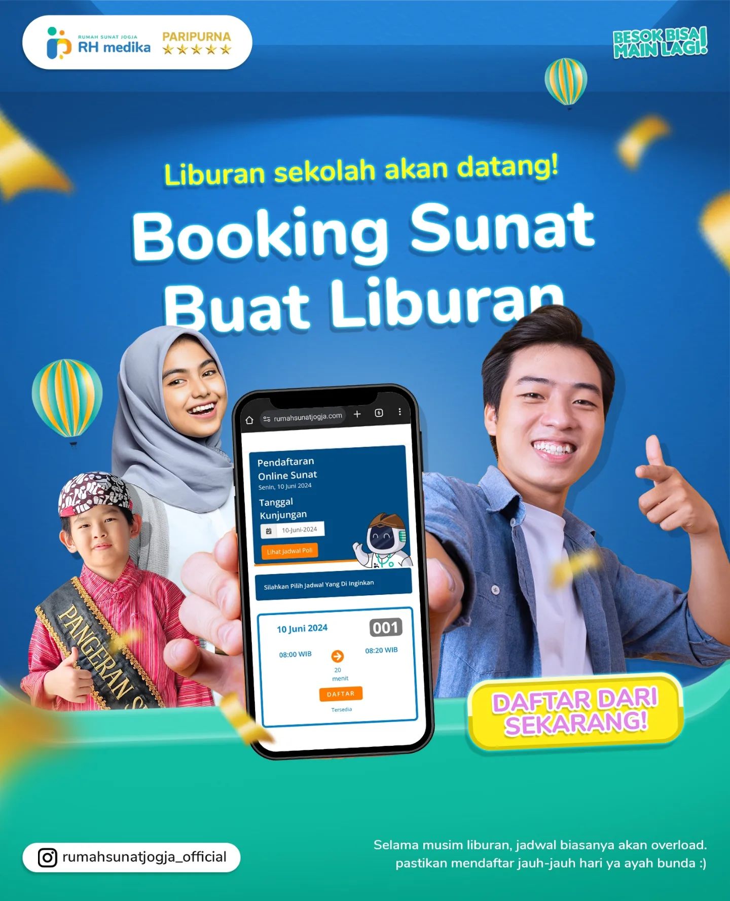 Promo Liburan Sunat Jogja - Rumah Sunat Jogja I RH Medika Hub. 0813 ...